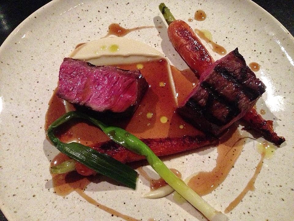 Charred Rump Heart of Beef with Artichoke Purée - TheTaste.ie