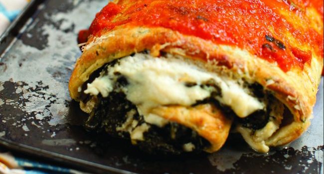 Herb Roulade with Spinach and Goat's Cheese Recipe From Blazing Salads