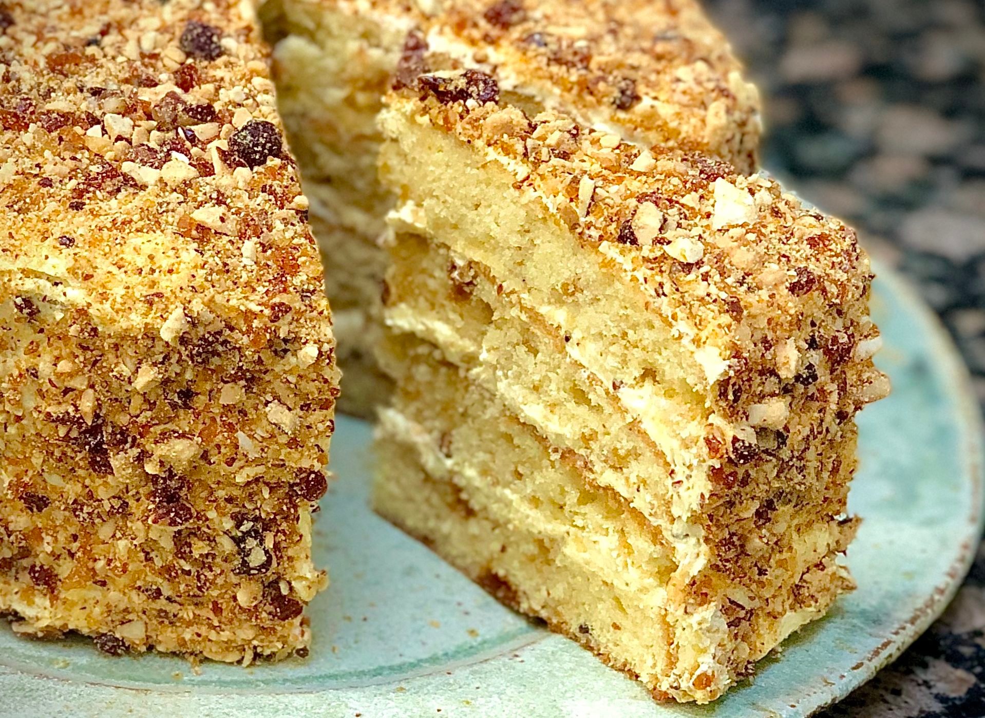 Almond Praline Cake Recipe by Ballymaloe House - TheTaste.ie