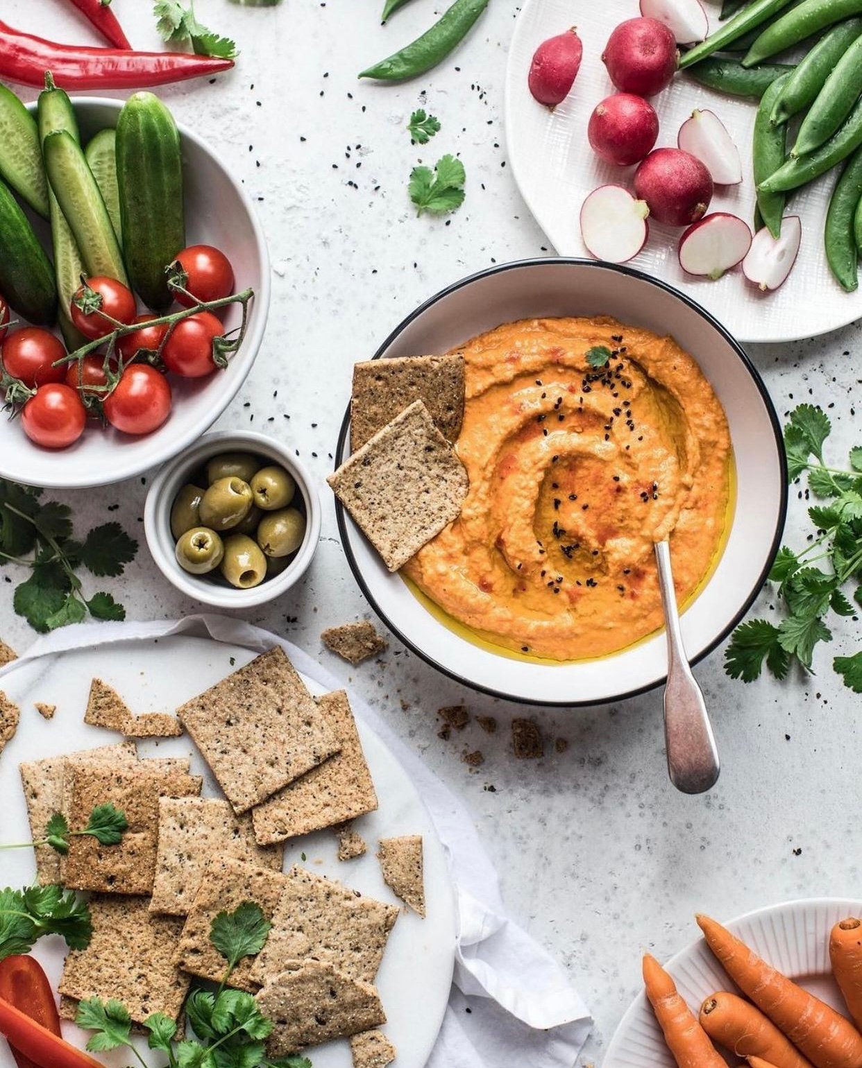 Roasted Red Pepper Hummus Recipe By Pepperazzi - TheTaste