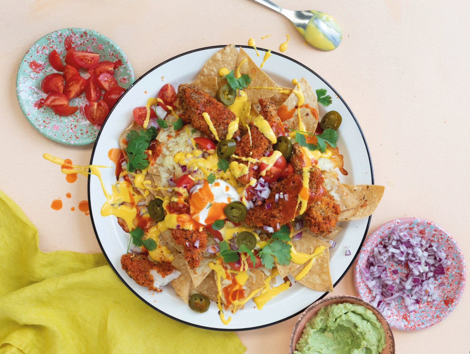 Chicken Loaded Nachos by The Daly Dish