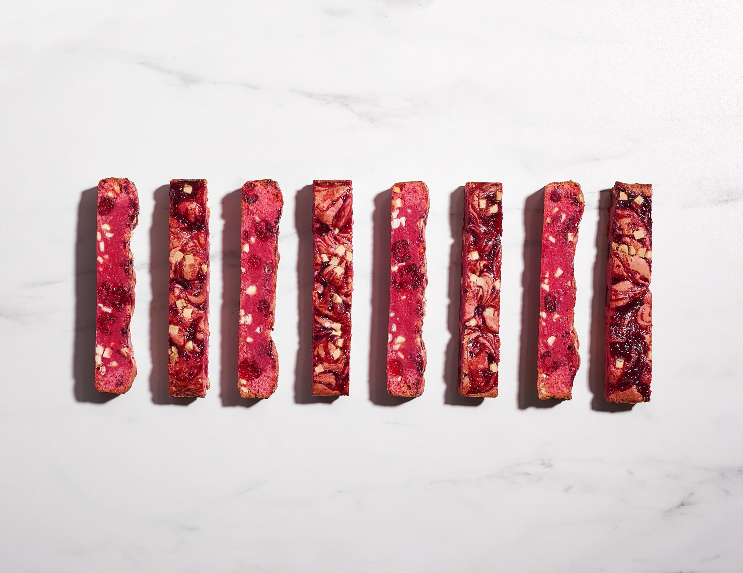 Cherry Bakewell Blondies Recipe from the Finch Bakery Cookbook