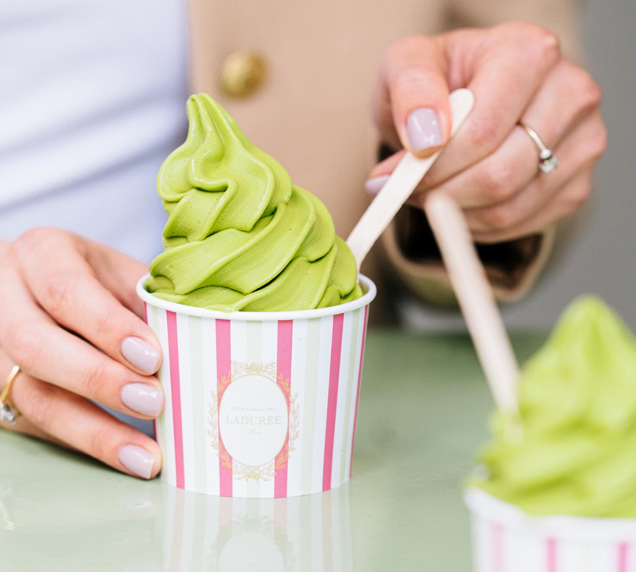 Ladurée Dublin Unveils Limited-Edition Vegan Matcha Soft Serve