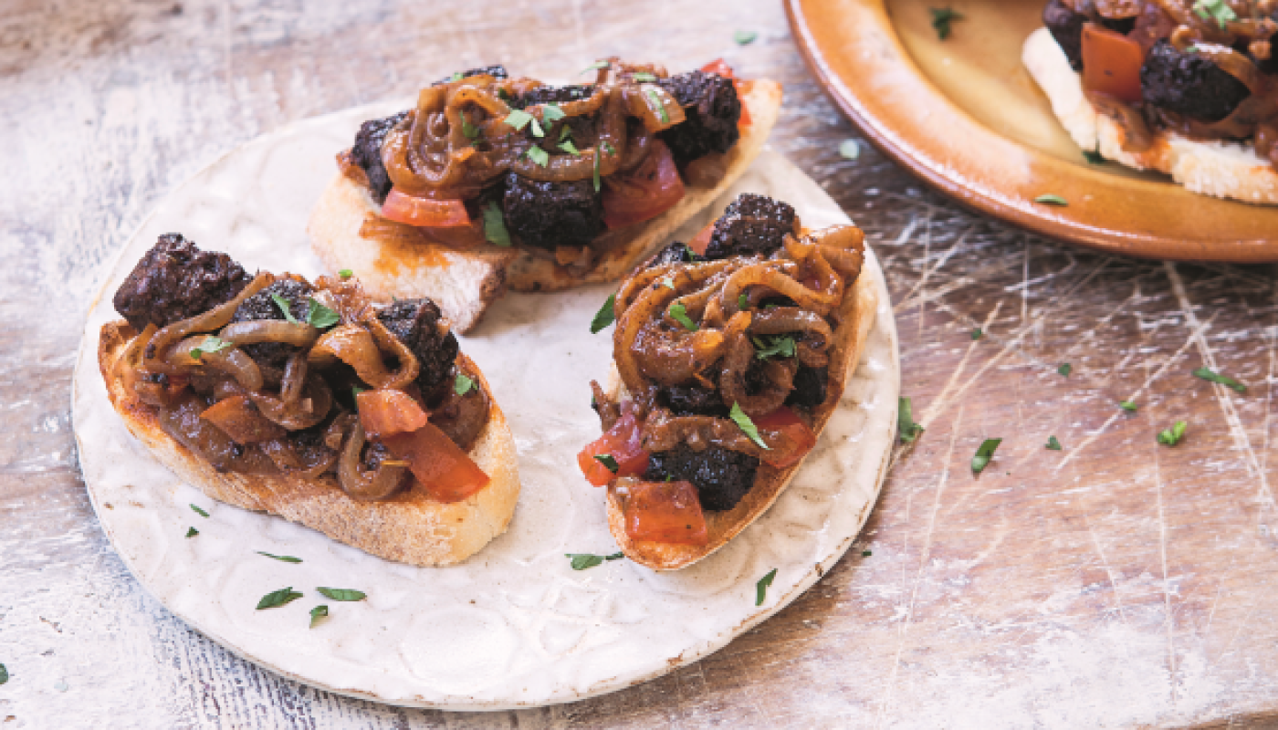 Black Pudding on Toast Recipe by The Hairy Bikers