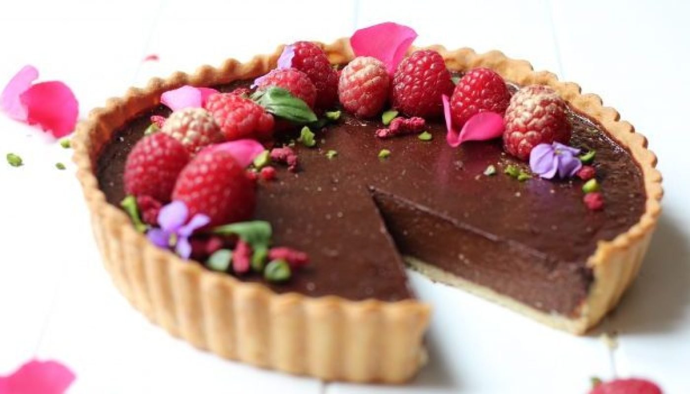 Dark Chocolate Raspberry Tart Recipe by Chef Shane Smith